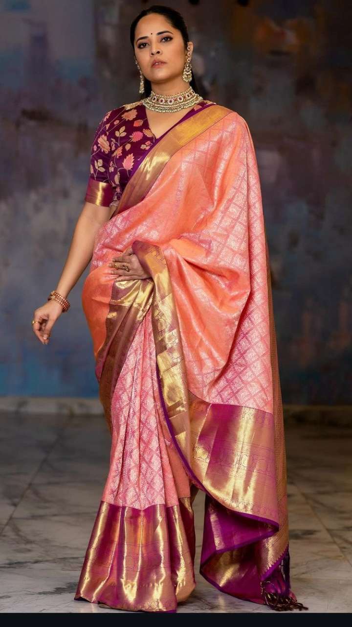 6 Traditional Saree Ideas By Anasuya Bharadwaj To Shine