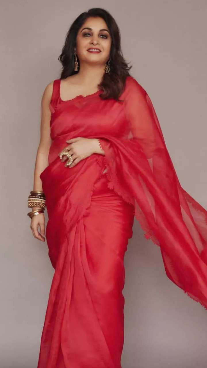 6 Bright & Stylish Sarees By Ramya Krishnan For Monsoon